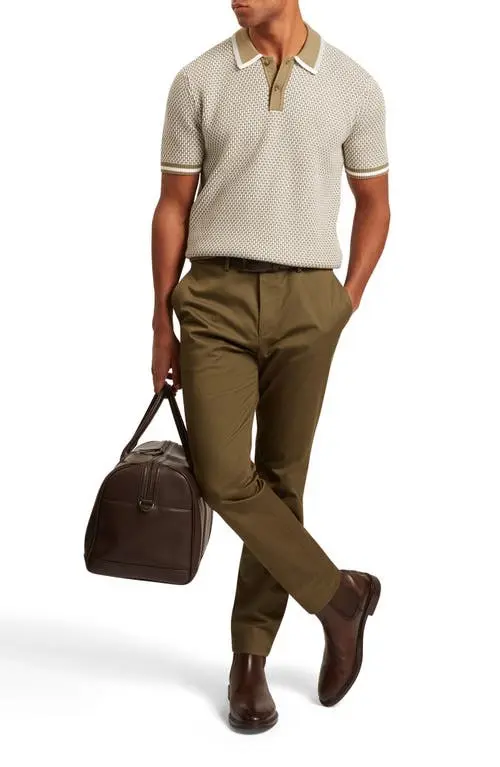 Ted Baker London Breame Knit Polo - Olive