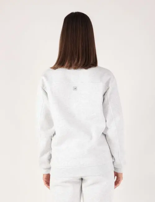 GLYDER Buffalo Crewneck Sweatshirt - White Heather