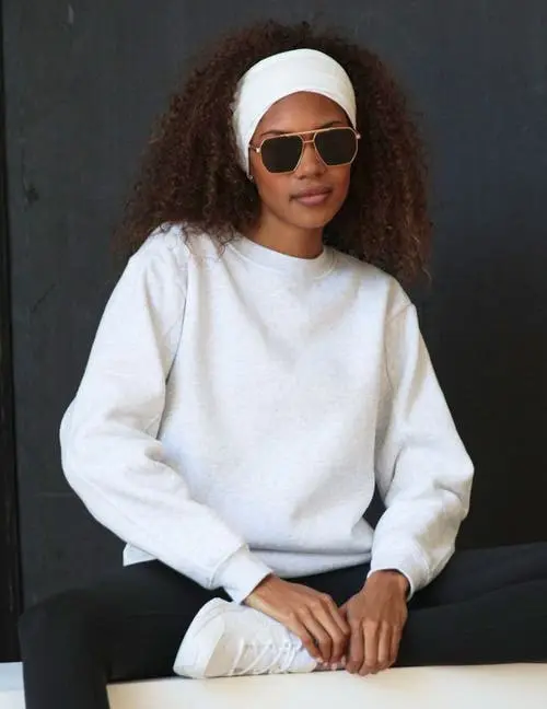 GLYDER Buffalo Crewneck Sweatshirt - White Heather