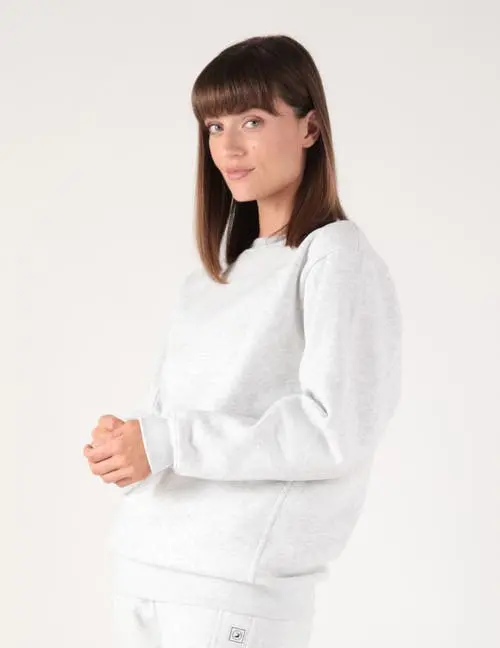 GLYDER Buffalo Crewneck Sweatshirt - White Heather