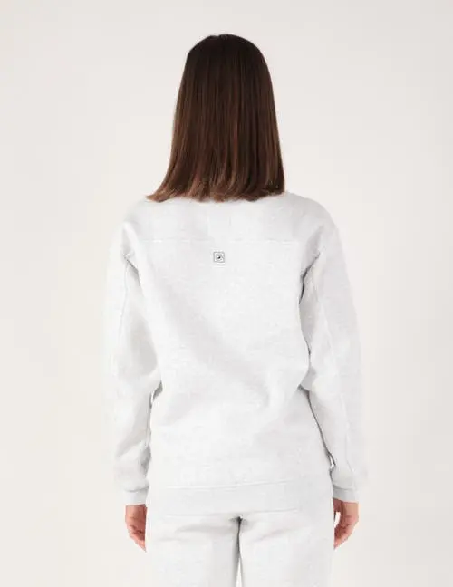 GLYDER Buffalo Crewneck Sweatshirt - White Heather