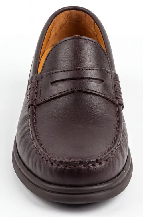 MENINA STEP Nora Loafer, Premium Top Leather, Handcrafted In Spain - Chocolate