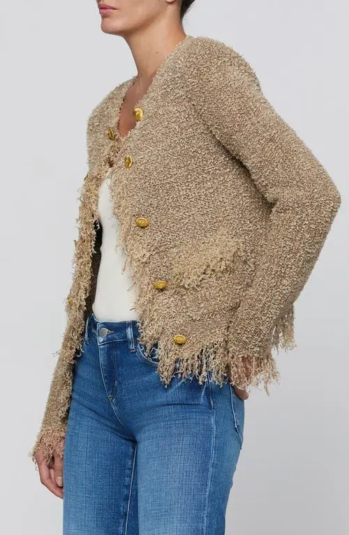 L'Agence Mireille Fringe Trim Cardigan