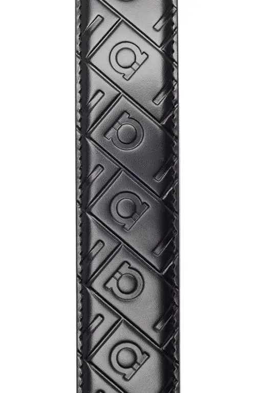 FERRAGAMO Gancini Debossed Belt