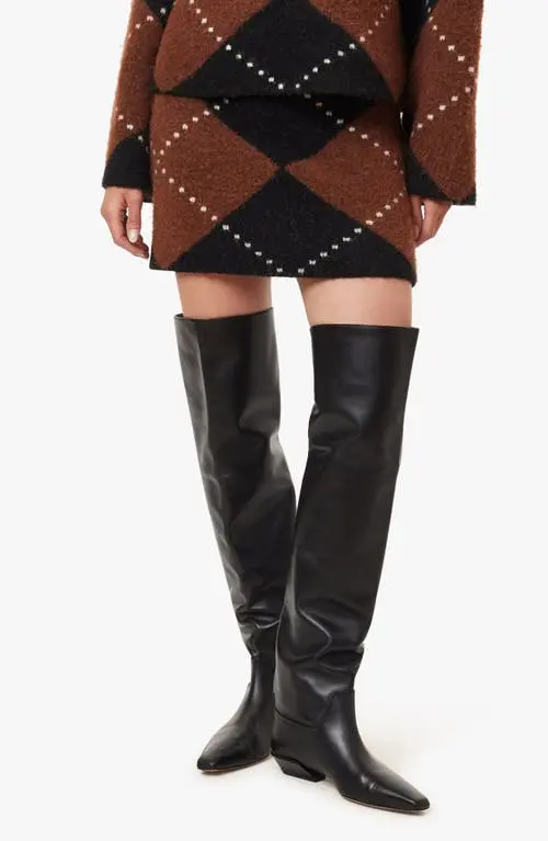 Habitual Argyle Knit Miniskirt