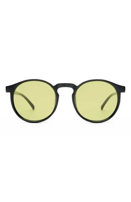 Le Specs Round Frame Sunglasses - Black