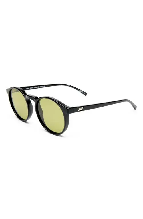 Le Specs Round Frame Sunglasses - Black