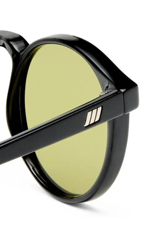 Le Specs Round Frame Sunglasses - Black