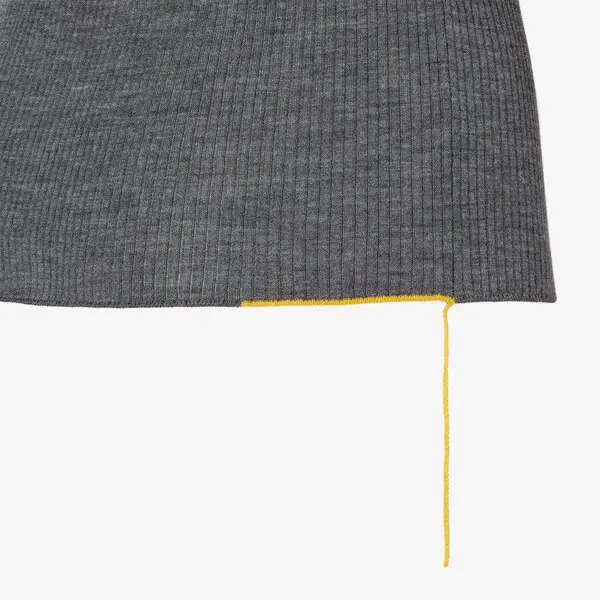 Fendi Mélange Wool Rib Knit V-neck Sleeveless Top