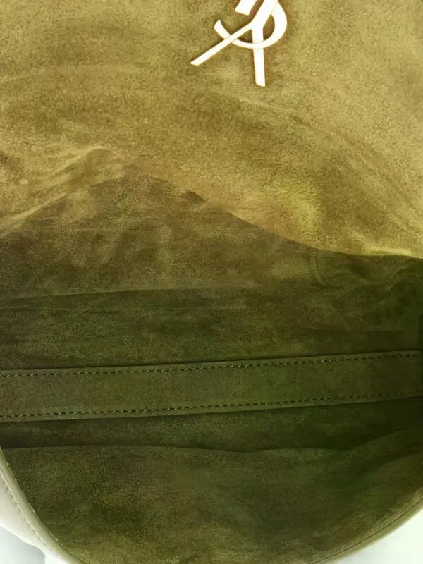 Saint Laurent Classic Monogram Reversible Shoulder Bag Suede Small Crossbody Bag