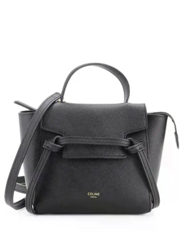 Celine Belt Bag Textured Leather Pico Shoulder Bag