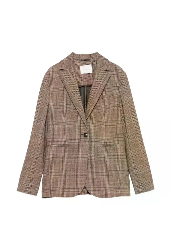 CIRCOLO 1901 Single-breasted Checked Blazer