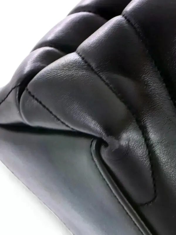 Saint Laurent Loulou Matelasse Chevron Leather Medium Shoulder Bag - Black
