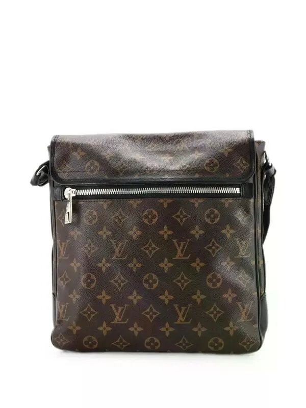 LOUIS VUITTON Bass Messenger Bag Macassar Monogram Canvas Mm Crossbody Bag - Black