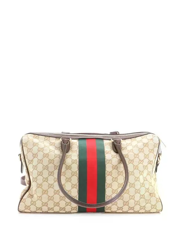 Gucci Gg Canvas Boston Bag