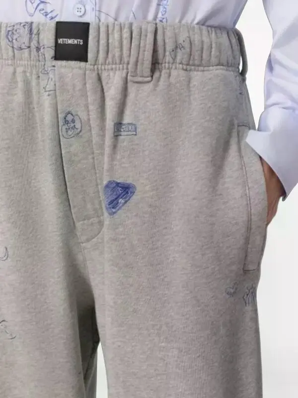 Vetements Scribble-print Trousers
