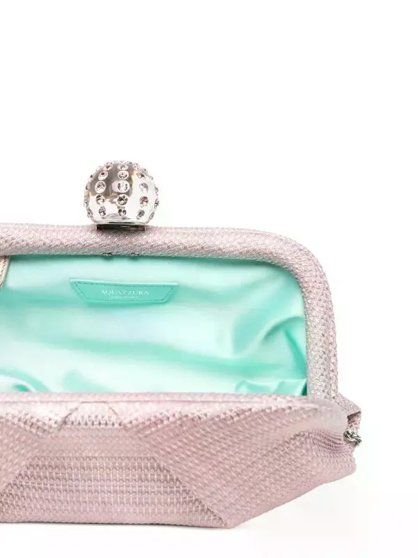 AQUAZZURA Tequila Crystal Embellished Clutch Bag