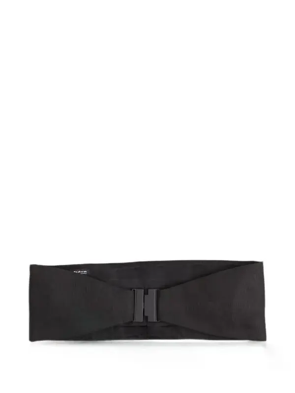 Kiton Pleated Silk-blend Belt - Black