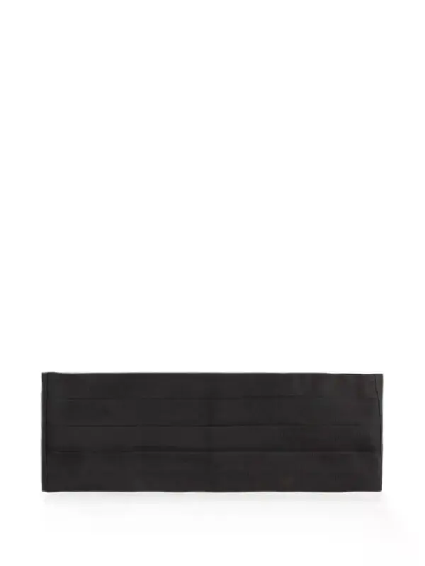 Kiton Pleated Silk-blend Belt