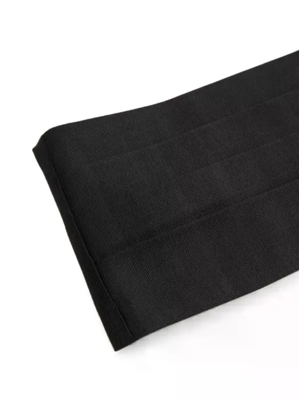 Kiton Pleated Silk-blend Belt