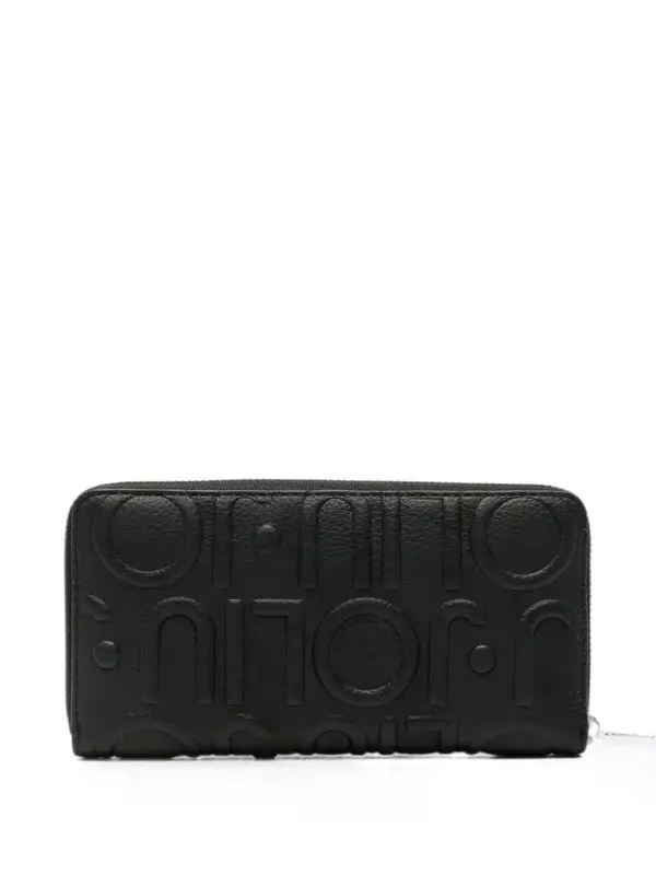 Liu Jo Logo-embossed Zip-around Wallet - Black