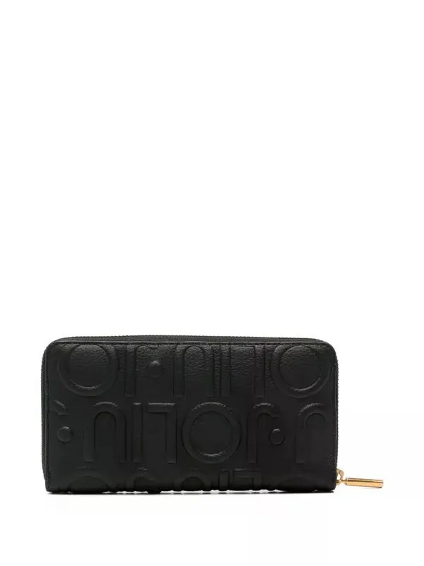 Liu Jo Logo-embossed Zip-around Wallet - Black