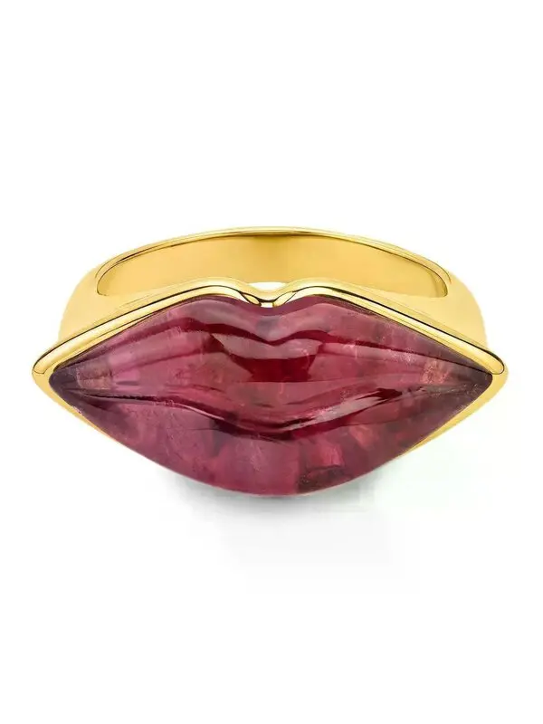EDINA KISS Lip-shaped Tourmaline Ring