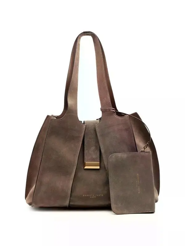Roberto Festa Eloise Ribbed-leather Tote Bag - Brown