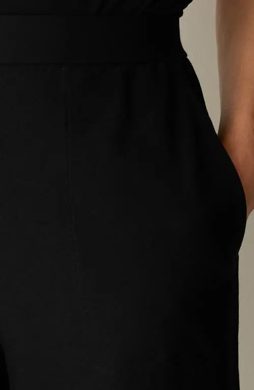Eileen Fisher Ankle Tapered Pant W\/ Cuff - Black