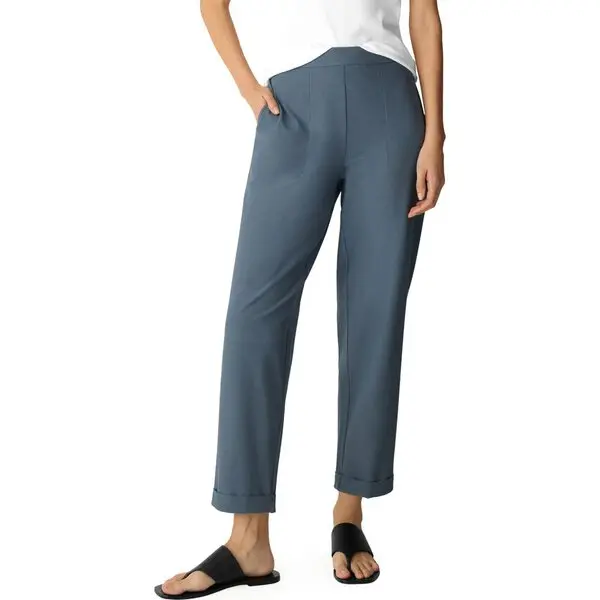 Eileen Fisher Ankle Tapered Pant W\/ Cuff - Cold Spring