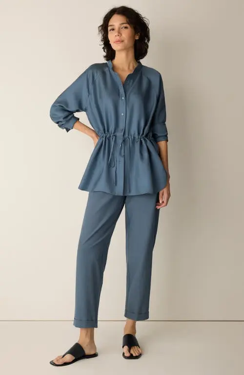 Eileen Fisher Ankle Tapered Pants With Cuff