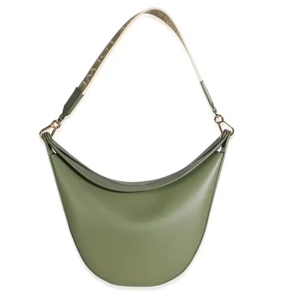 Loewe Luna Bag In Avocado Satin Calfskin