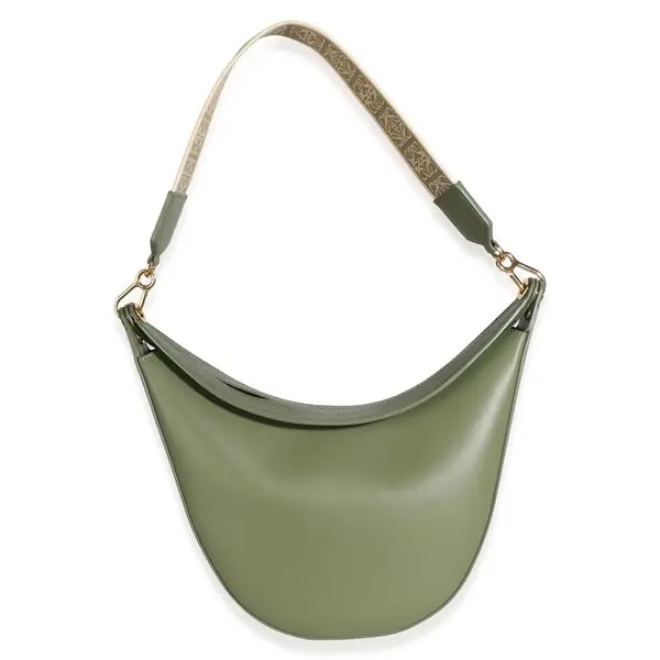 Loewe Luna Bag In Avocado Satin Calfskin - Green