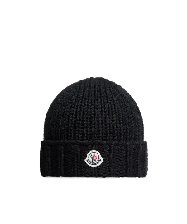 Moncler Wool Beanie - Black