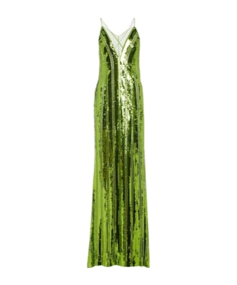 Galvan Kate Sequined Gown - Green
