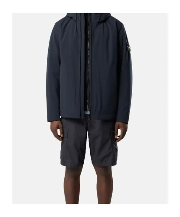 Stone Island Hooded Jacket With Wind- And Water-resistant Membrane