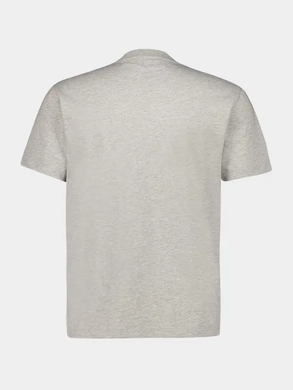AMI Paris Heather Ash De Coeur Cotton T-shirt
