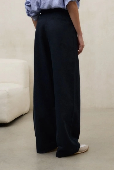 ECOALF Miel Pleated Wide-leg Trousers