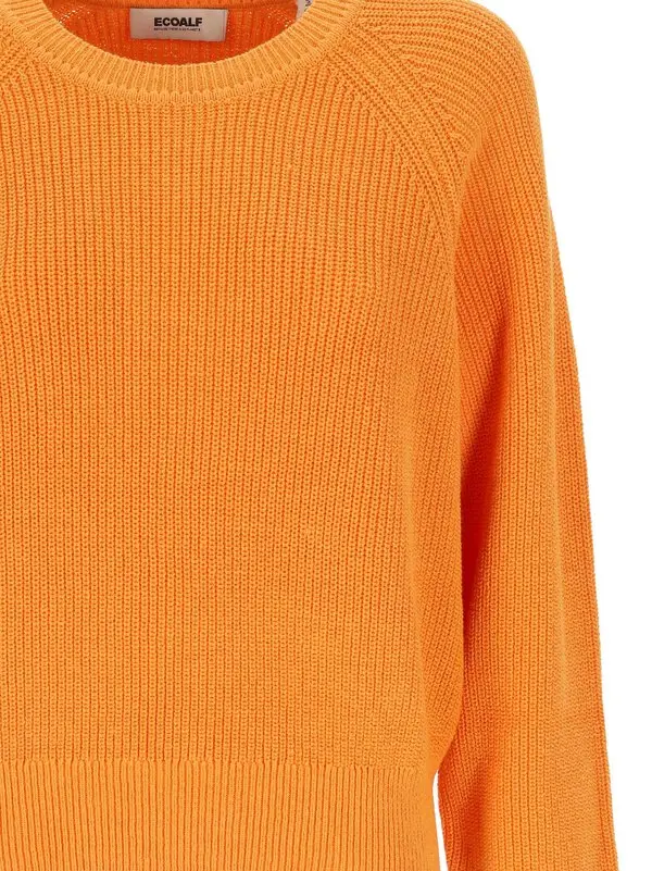 ECOALF Noni Raglan-sleeve Ribbed-knit Sweater