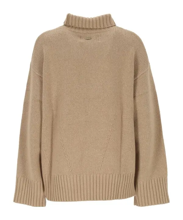 Barbour Turtleneck Sweater With Ribbed Trims