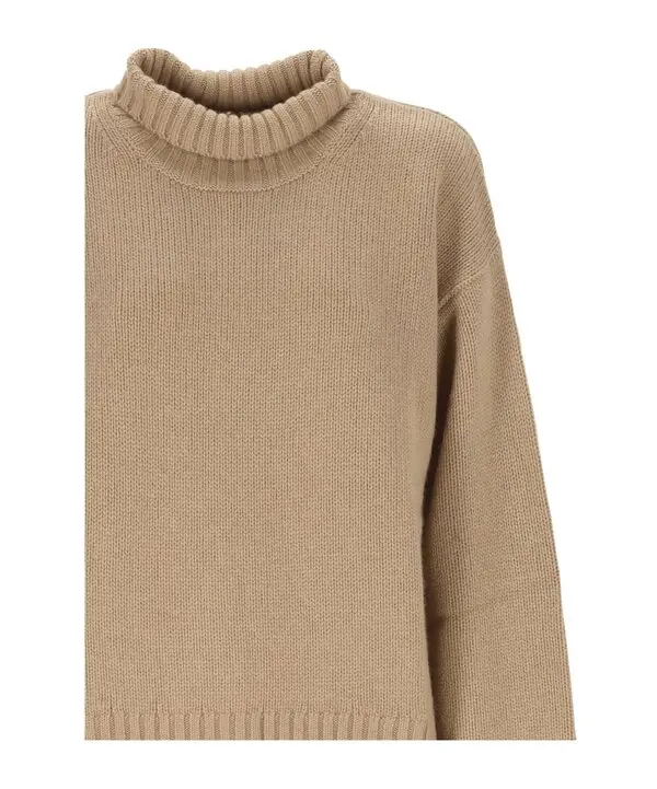 Barbour Turtleneck Sweater With Ribbed Trims