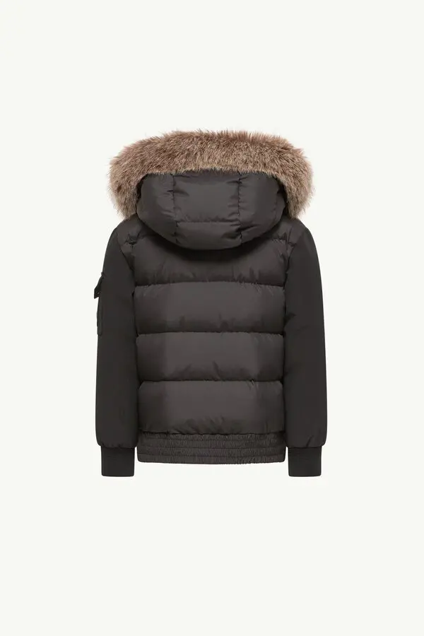 Moncler Martlu Hooded Down Jacket With Detachable Fur Trim
