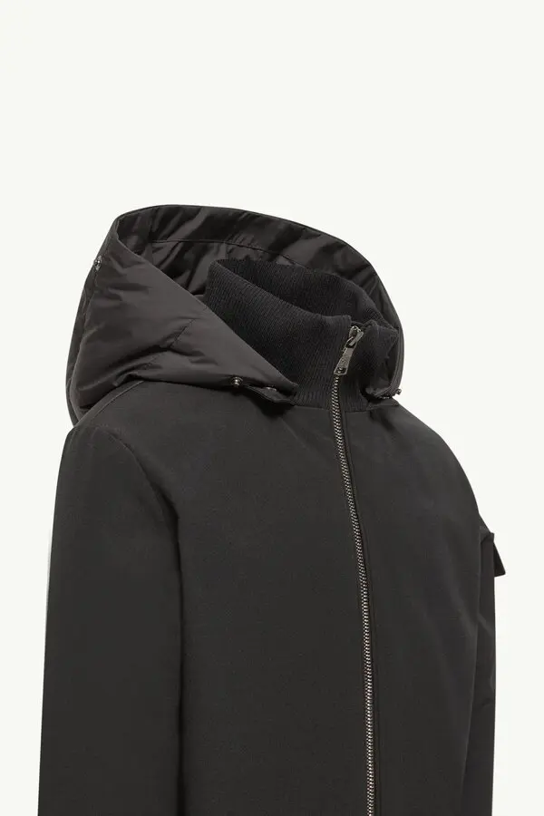Moncler Martlu Hooded Down Jacket With Detachable Fur Trim