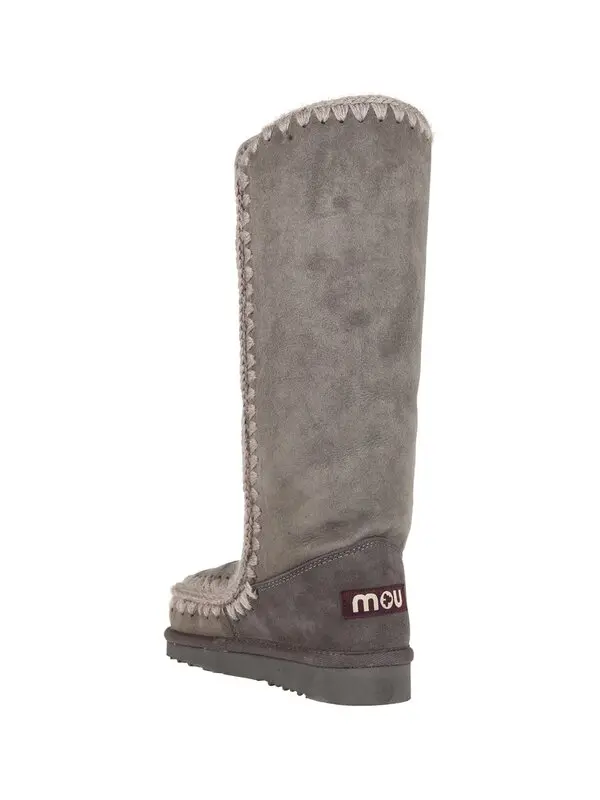 Mou Splicing Design Knee-high Boots