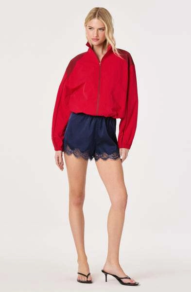 Astr The Label Cameo Colorblock Windbreaker