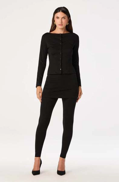 Astr The Label Holly Boat-neck Knit Top