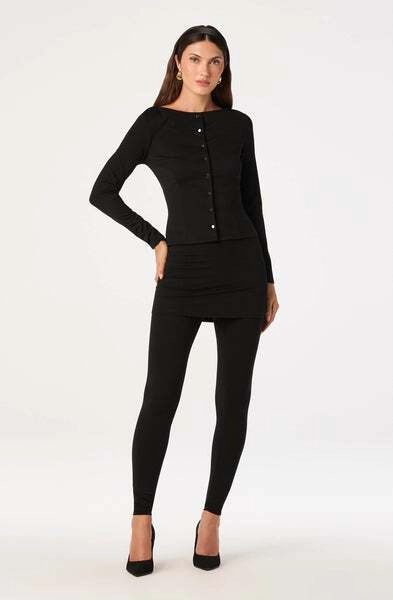 Astr The Label Holly Skirted Knit Leggings