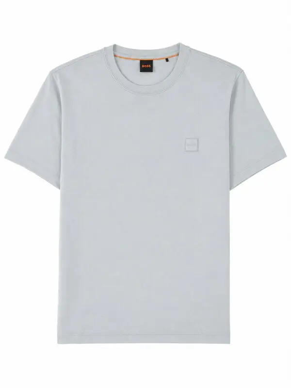 BOSS T-shirt "tales" Con Patch Logo - Grey