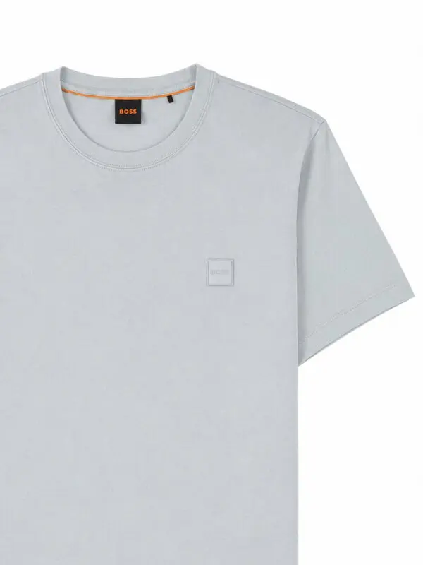 BOSS T-shirt "tales" Con Patch Logo - Grey