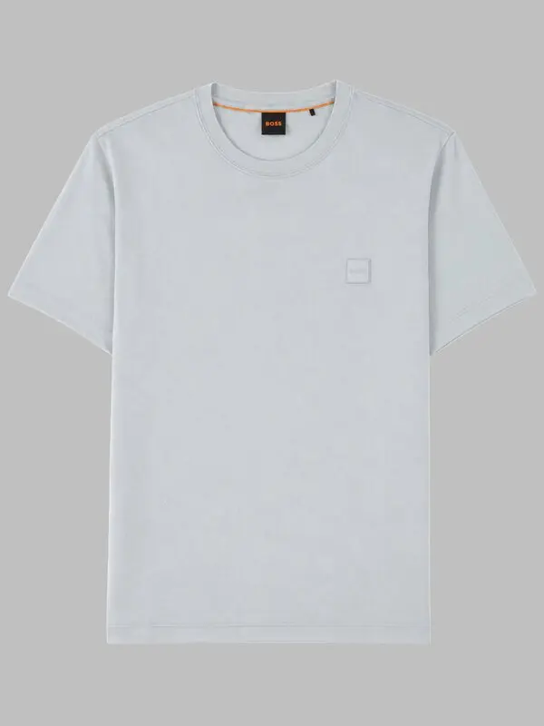 BOSS T-shirt "tales" Con Patch Logo - Grey